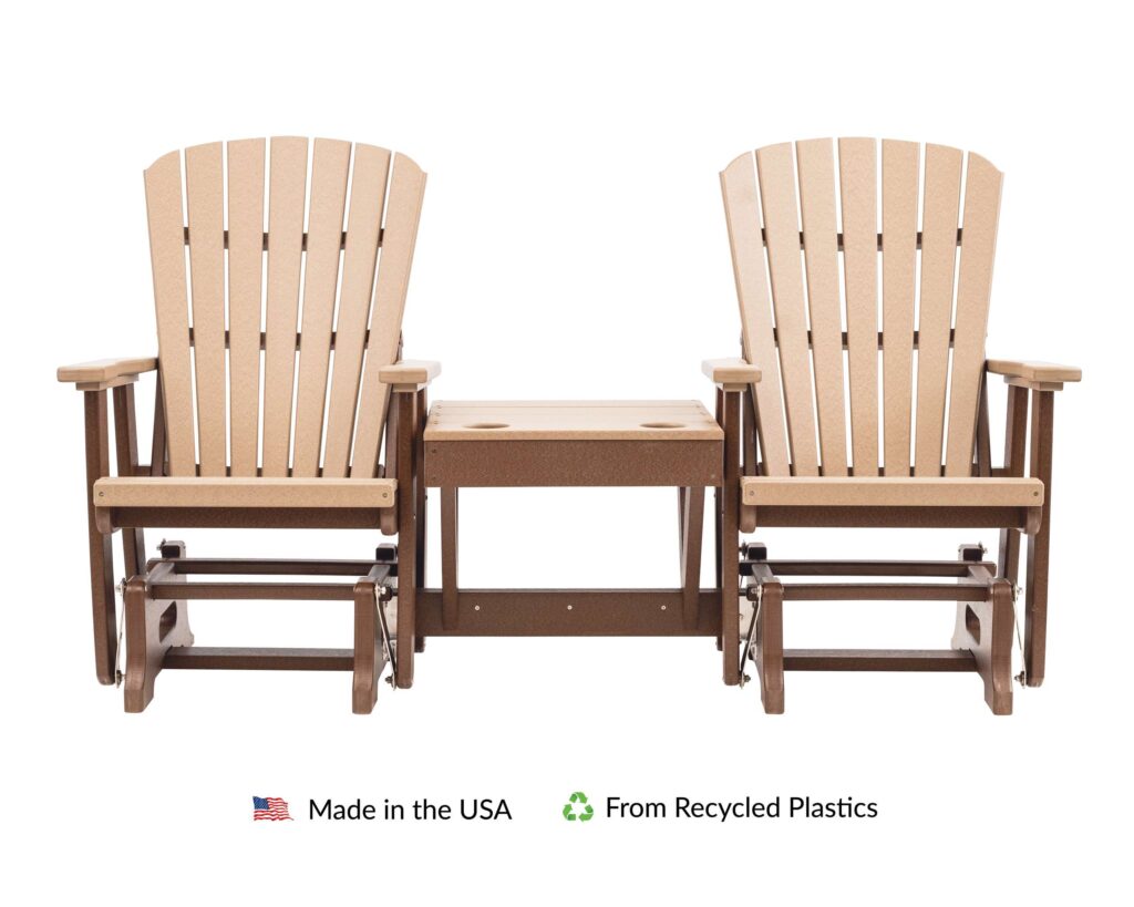 Grand Lake Adirondack Double Glider - Covered Bridge Furniture