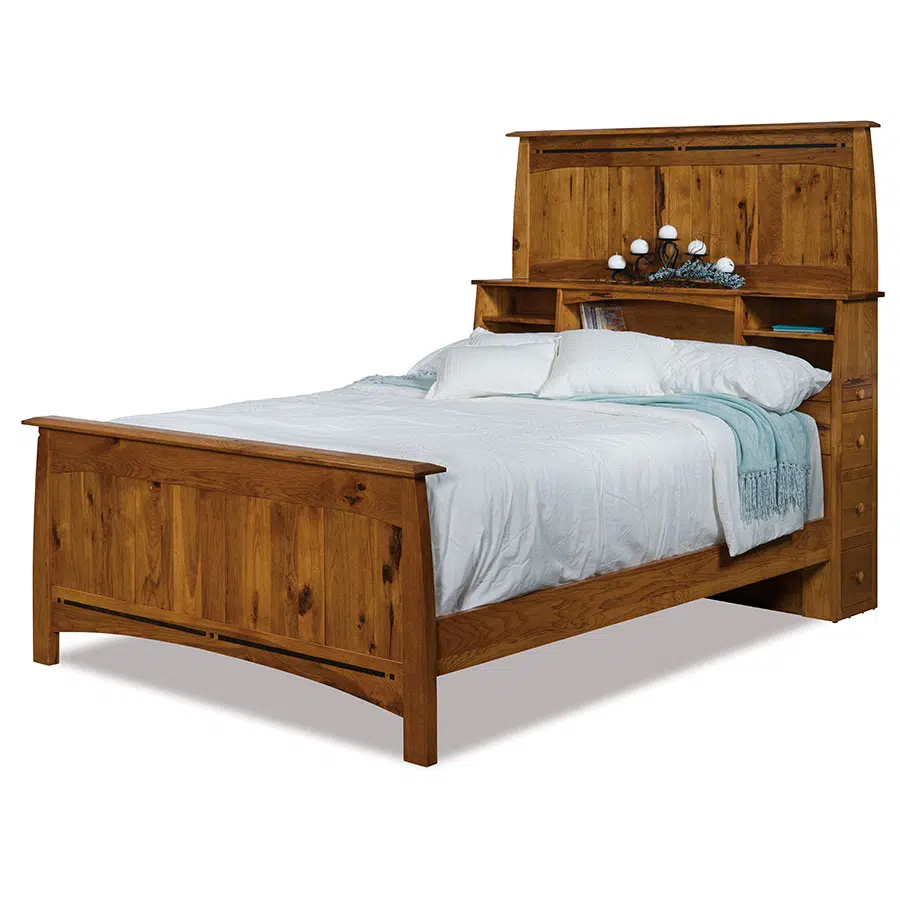 Boulder Creek Bookcase Headboard - Covered Bridge Furniture