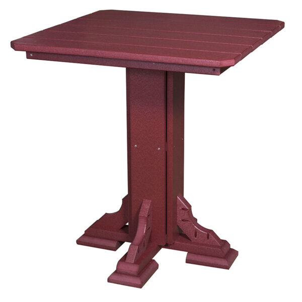 Single Square with Pedestal - Covered Bridge Furniture