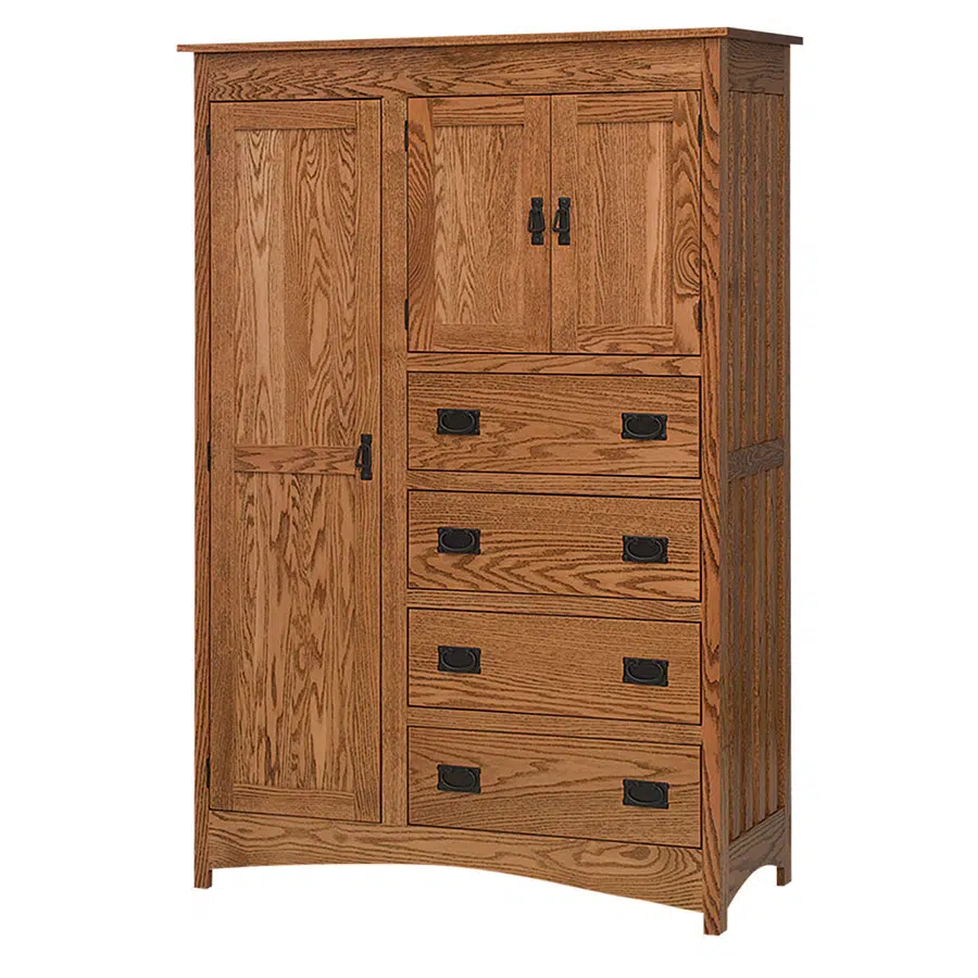 Schwartz Mission Chifferobe - Covered Bridge Furniture - Amish ...