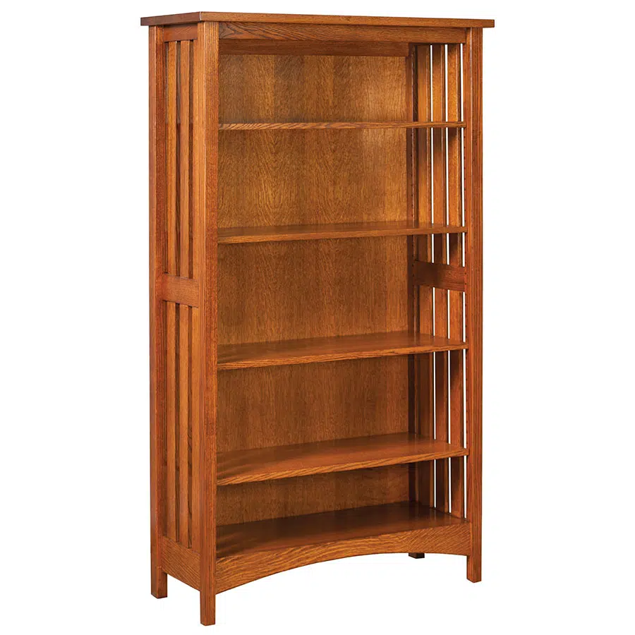 Arts & Crafts Slat Bookcase - Covered Bridge Furniture