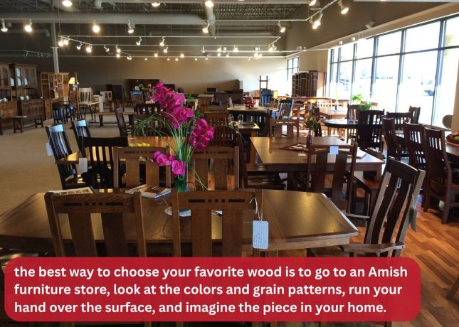 Amish Furniture Types Made from Different Woods - Covered Bridge Furniture